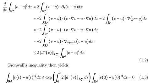 Fluid Dynamics Uniqueness Of Classical Solution Incompressible Euler Equations Mathematics
