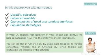 Topic 7 2 Usability IB DT Design Technology By IB Design Technology