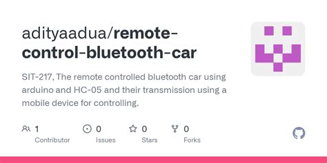 GitHub Adityaadua Remote Control Bluetooth Car SIT The Remote Controlled Bluetooth Car