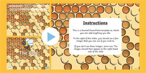 Free Honeycomb Themed Editable Powerpoint Template