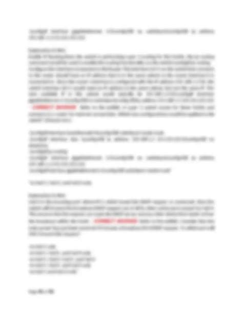 Cisco Netacad Srwe Final Exam Questions And Answers Exams Information