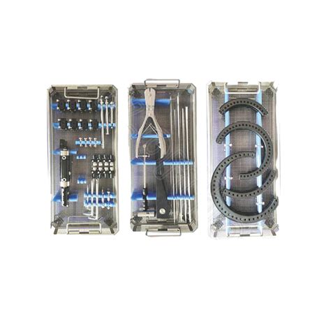 Hybrid Fixation System Sterilization Box Orthopedic Instruments Peak Surgicals