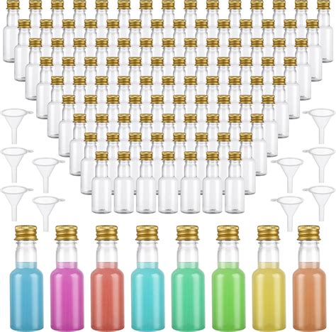 Mini Liquor Bottles 100 Pack Plastic 30ml 1 Fl Oz