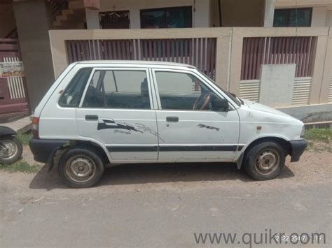 White 2002 Maruti Suzuki 800 Std Bs Iii 98 992 Kms Driven In