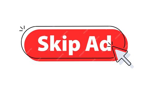 Premium Vector Printskip Ad Button Do Not Show Ads Skip Advertisement