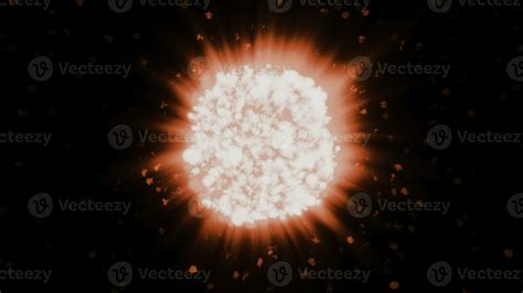 Cosmic Explosion With Formation Of Ball Motion Bright Explosion Of Cosmic Star With Formation