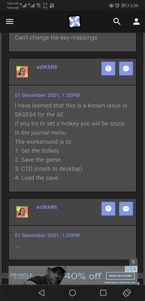 Crash After Setting Hotkeys Technical Support Skyrim Special