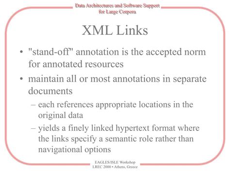 Ppt The Xml Framework Its Implications For Corpus Access And Use