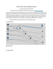 CSC 3101 Lab 3 Docx CSC 3101 Lab 4 Two S Compliment Convertor Due