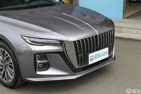 红旗H52 0T 自动智联旗领版前格栅侧俯拍图片 汽车图片大全 易车