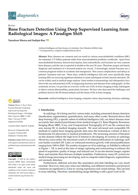 Pdf Bone Fracture Detection Using Deep Supervised Learning From Radiological Images A