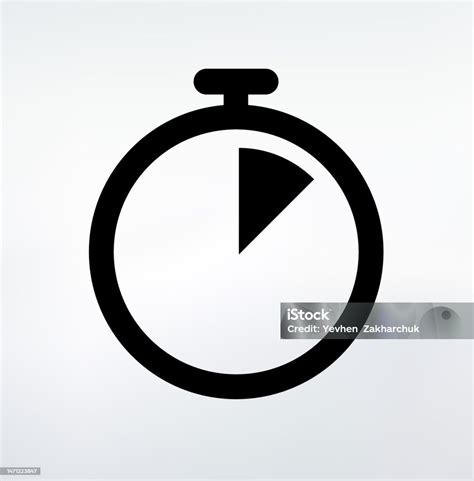 7 Seconds Countdown Timer Icon Set Time Interval Icons Stopwatch And Time Measurement Stock