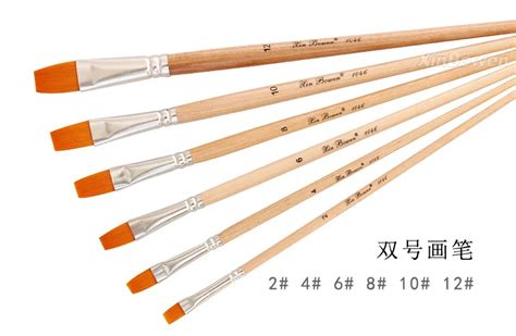 6 шт компл акварель гуашь Краски кисть сырой древесины разных Форма круглым заостренным