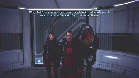Mass Effect Elevator Wrexashley Female Fighters Youtube
