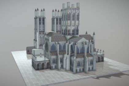 3d Model Gothic Cathedral Game Content Shopper Unity Asset Store