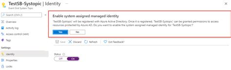 enable managed identity on azure event grid system topic azure event grid microsoft learn
