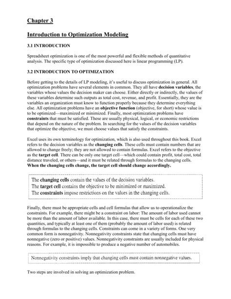 chapter 3 introduction to optimization modeling