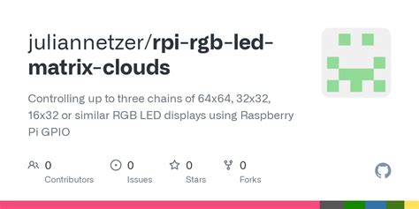 GitHub Juliannetzer Rpi Rgb Led Matrix Clouds Controlling Up To
