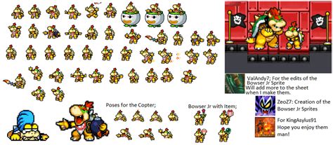 Bowser Jr Sprites By Valandy7 On Deviantart