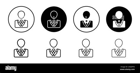 Manager Icon Vector Logo Set Collection For Web App Ui Stock Vector Image And Art Alamy