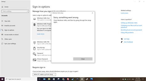 Windows Hello Fingerprint