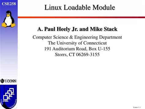 Ppt Linux Loadable Module Powerpoint Presentation Free Download Id4600133