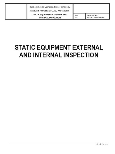 Ases Integrated Management System For Static Equipment Inspections Pdf Nondestructive