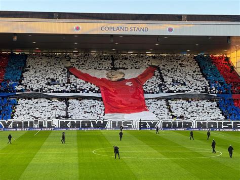 Moment Rangers Fans Unveil Massive Tifo Ahead Of Celtic New Year Clash