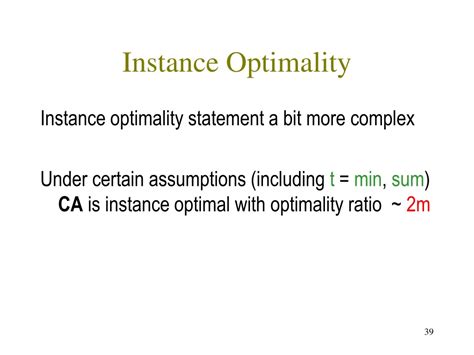ppt aggregation algorithms and instance optimality powerpoint
