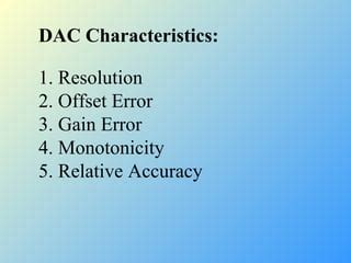 DAC Digital To Analog Converter PPT