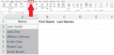 How To Split Names In Excel Into Two Columns SpreadCheaters