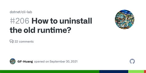 how to uninstall the old runtime · issue 206 · dotnet cli lab · github