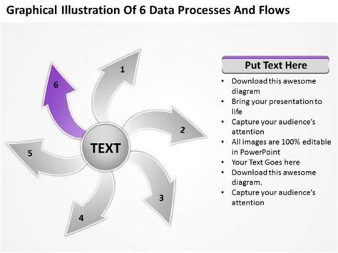 Graphical Illustration Of Data Processes And Flows Gear PowerPoint Templates