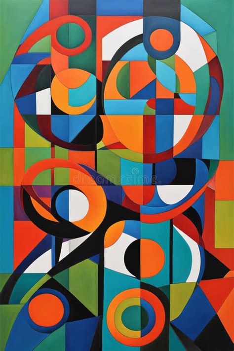 An Abstract Representation Of Unity And Diversity Through Geometric Shapes And Vibrant Colors