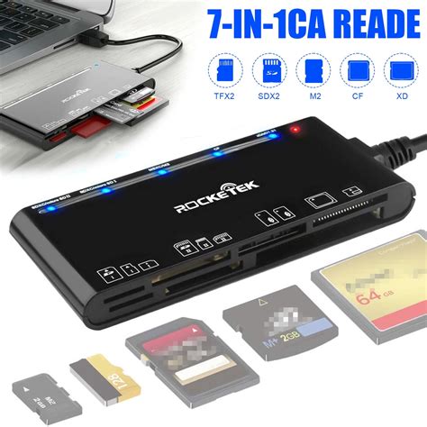 7 In 1 Mini Usb3 0 Memory Card Reader High Speed Cf Xd Sd Ms Sdhc Writer Adapter