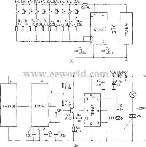 Ten Channel ALC Remote Control Circuit Circuit Diagram SeekIC Com