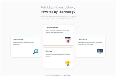 Frontend Mentor Four Card Feature Section Using Css Grid Coding Challenge Solution