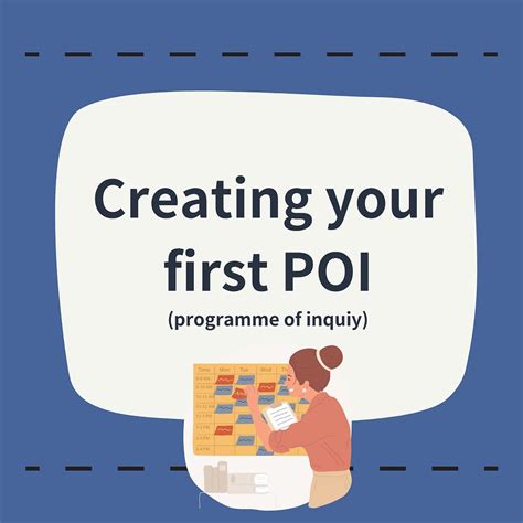 Creating Your First Programme Of Inquiry POI