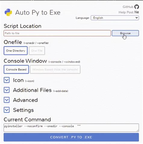 convert py to exe pyinstaller and auto py to exe tutorial by all about python medium