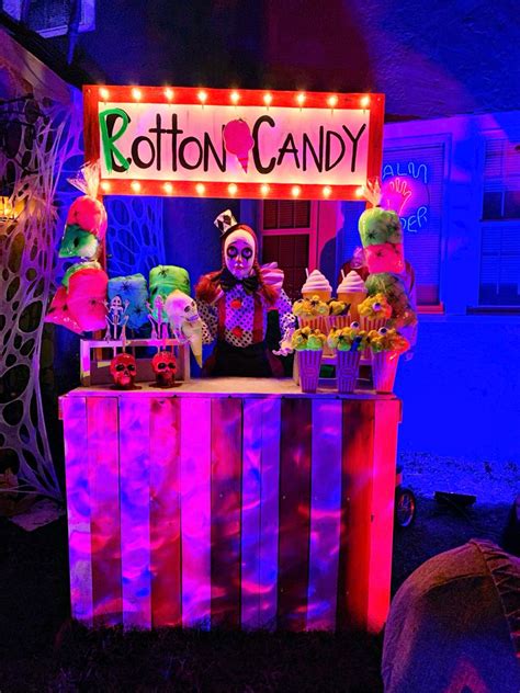 Rotten Candy Booth Halloween Circus Halloween Party Decor Clowns Halloween Decorations