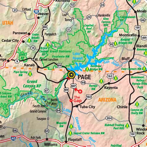 Map Of Powell Lake