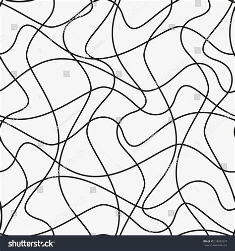 Curved Lines Simple Grid Pattern Seamless Stock Vector Royalty Free 318965237