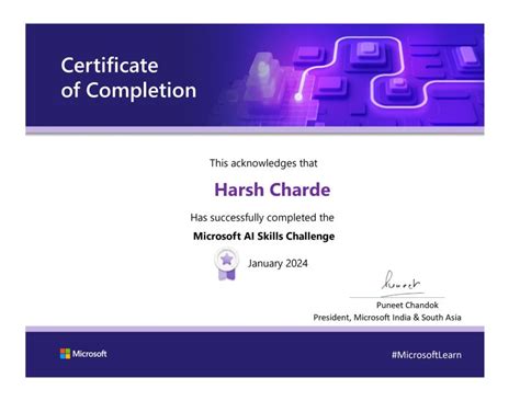 Conquered Microsoft Ai Skills Challenge Harsh Charde Posted On The
