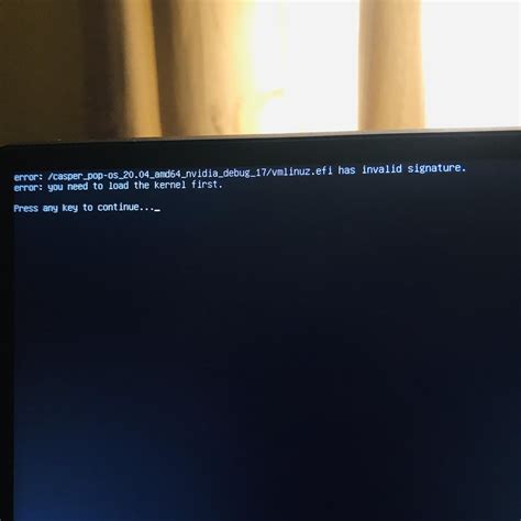 Help I Tried To Install Pop Os Using Usb And I Get This Error Please