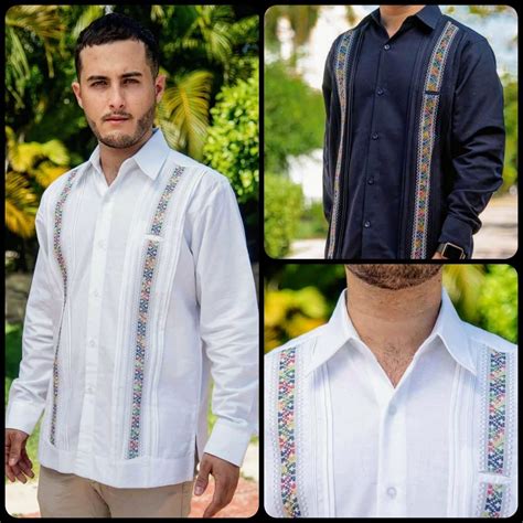 Multicolor Stripes Guayabera Linen Guayabera Guelaguetza Designs