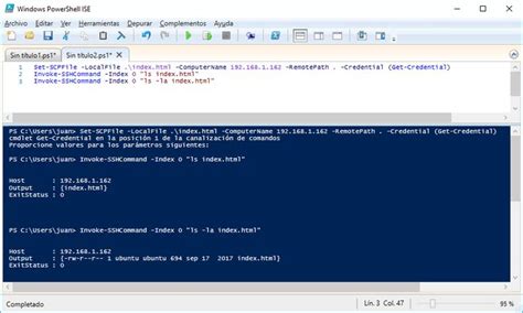 Subir Un Fichero Por Ssh A Un Servidor Linux Desde Powershell En