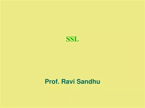 PPT SSL PowerPoint Presentation Free Download ID