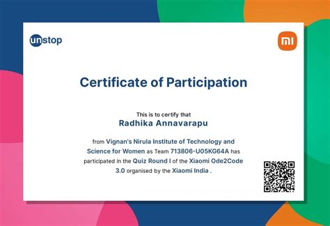 Radhika Annavarapu On Linkedin Unstop Xiaomi