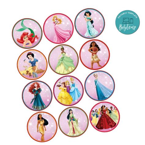Disney Princess Printable Cupcake Toppers The Princess And The Frog