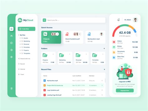 File Manager Dashboard Dashboard Design Ui Design Dashboard Dashboard Design Template